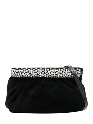 Isabel Marant Étoile Luzes Crystal-embellished Crossbody Bag - Black