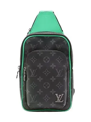 LOUIS VUITTON Monogram Eclipse Avenue Sling Bag Pm Crossbody Bag - Black