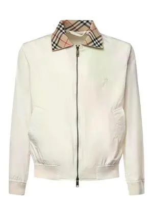 Burberry Gabardine Glenfields Harrington Jacket - Neutrals