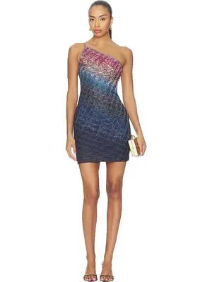 Missoni One-shoulder Metallic Knit Dress - Multi