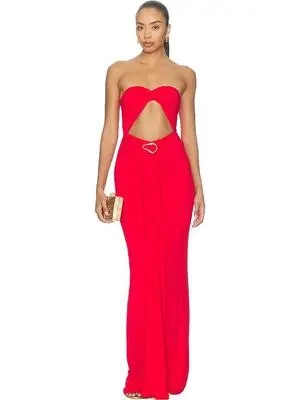 LOVERS AND FRIENDS Farrah Gown - Red