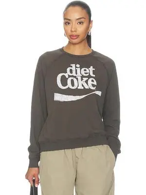 Junk Food Diet Coke Raglan Crewneck Fleece - Black