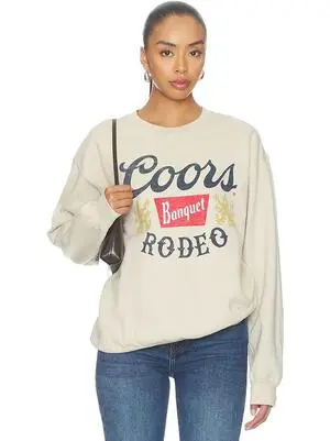 Junk Food Coors Banquet Rodeo Fleecy Sweatshirt - Tan