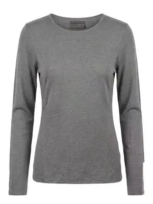 PUROTATTO Long-sleeve Crew Neck Sweater - Grey