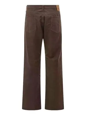 TOM FORD Moleskin Straight-leg Trousers - Brown