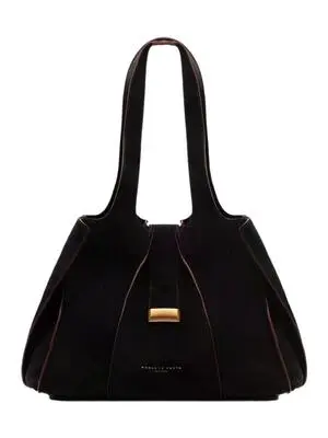 Roberto Festa Eloise Large Suede Tote Bag - Black