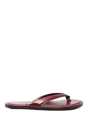RIA MENORCA Flat Sandals With Contrast Stitching - Red