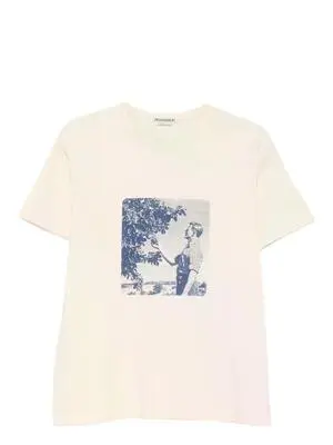 JW Anderson Graphic-print T-shirt - Neutrals