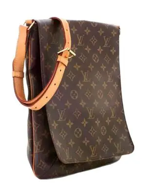 LOUIS VUITTON Musette Salsa Handbag Monogram Canvas Gm - Brown