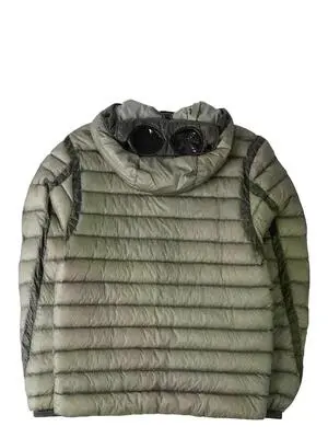 C.P. COMPANY Goggle Hood Quilted Jacket - Grey
