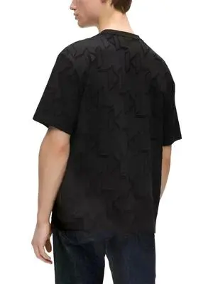 Karl Lagerfeld All-over Monogram T-shirt - Black