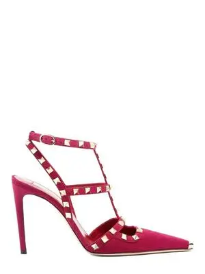 Valentino Garavani Rockstud Suede Pumps 100mm - Pink