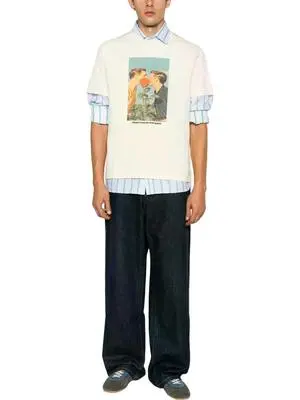 JW Anderson Graphic-print T-shirt - Neutrals