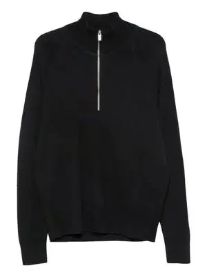 Barena Venezia Quarter-zip Wool Knit - Black