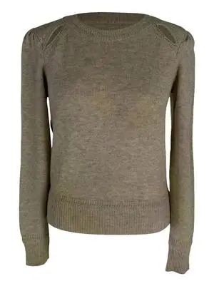 ISABEL MARANT VINTAGE Klee Cut-out Sweater - Neutrals