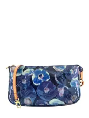 LOUIS VUITTON Monogram Vernis Ikat Pochette Accessoires Nm Shoulder Bag - Blue