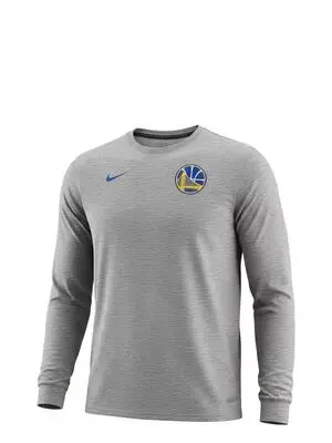 Nike Nba Golden State Warriors Facility Dri-fit Long-sleeve T-shirt - Grey