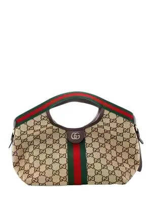 Gucci Gg Canvas Small Tote Bag - Brown