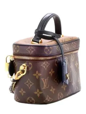 LOUIS VUITTON Reverse Monogram Canvas Pm Vanity Satchel - Brown