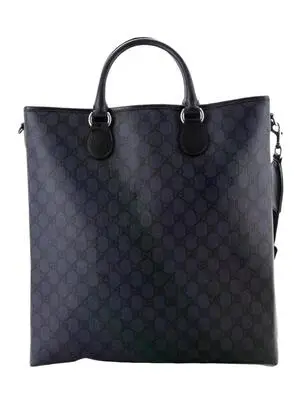 Gucci Ophidia Convertible Gg Coated Canvas Medium Tote Bag - Blue
