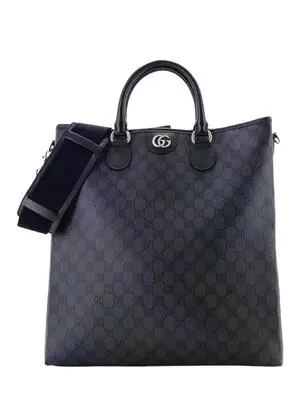 Gucci Ophidia Convertible Gg Coated Canvas Tote Bag - Blue