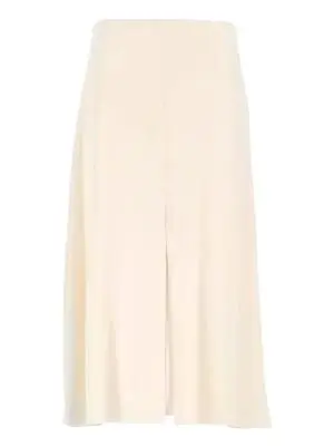 Valentino Garavani Silk Midi Skirt - Neutrals
