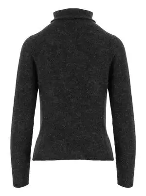 Bruno Manetti Sequin-embellished Turtleneck Sweater - Grey