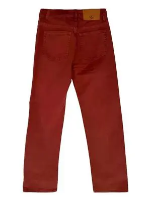 Ulla Johnson Agatha Horsebit-accent Jeans - Red