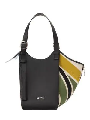 Loewe Medium Canvas Hammock Flip Tote Bag - White