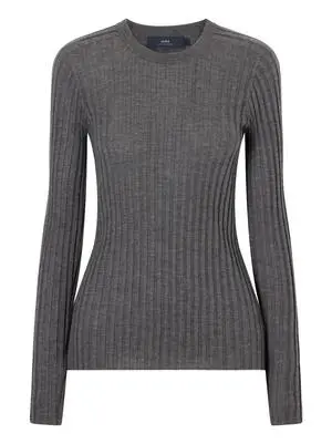Arch4 Ribbed Cashmere Sweater - Gray
