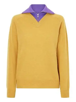 MAISON MARGIELA Ribbed Wool-blend Sweater - Yellow