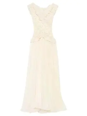 Arcina Ori Arabella Cap-sleeve Maxi Dress - Neutrals