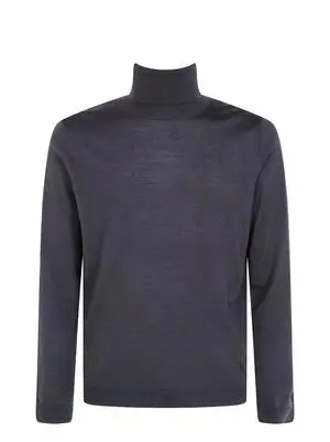 NUUR Roll-neck Wool Sweater Grey