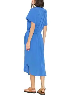 Xirena Alyssa Braided-belt Midi Dress - Blue