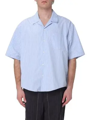 AMI Paris Striped Cotton Shirt - Blue