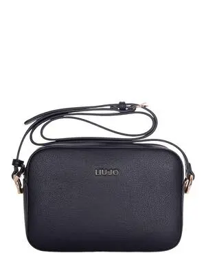 Liu Jo Liu Jo Synthetic Leather Camera Bag With Adjustable Strap And Logo Black