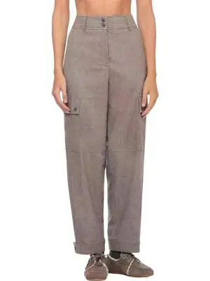 PESERICO Peserico Brown Melange Straight-Leg Trousers