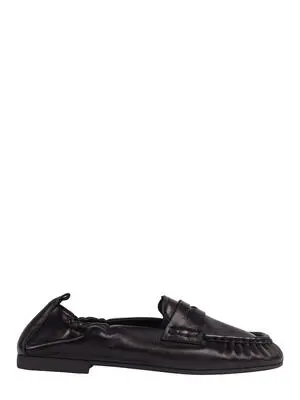 SUMMERY COPENHAGEN Leather Loafers - Black