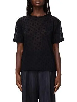 Alexander McQueen Polka Dot Tulle Top - Black