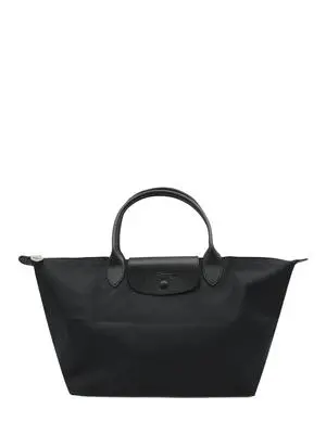 Longchamp Le Pliage One Large Foldable Tote In Recycled Nylon - Black