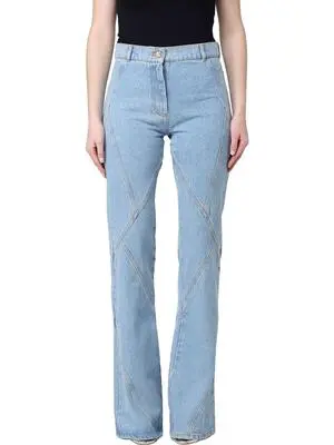 Nina Ricci Flared Cotton Jeans - Denim