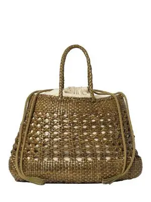 Dragon Diffusion Santa Cano Woven Leather Bag - Green