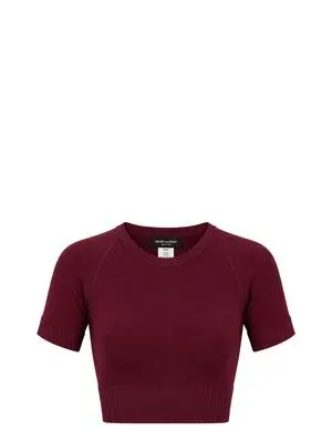 HEART AND SOUL Amarena Cross Activewear Crop Top - Red
