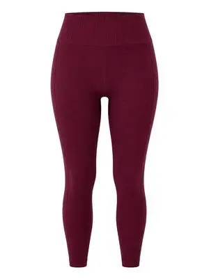 HEART AND SOUL Amarena Cross High-waisted Activewear Leggings - Red