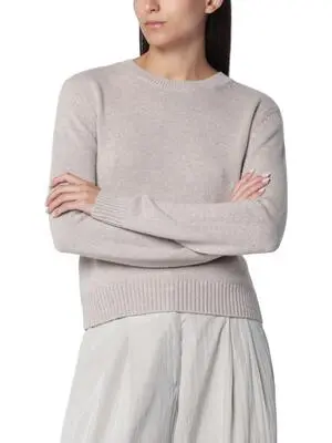 LISA YANG Mable Cashmere Crewneck Sweater - Beige