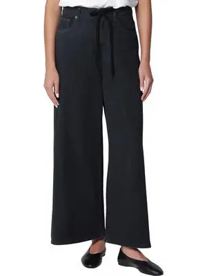 MAISON MARGIELA Wide-leg Cropped Jeans In Washed - Black