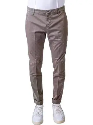 DONDUP Gaubert Slim-fit Turn-up Trousers - Brown