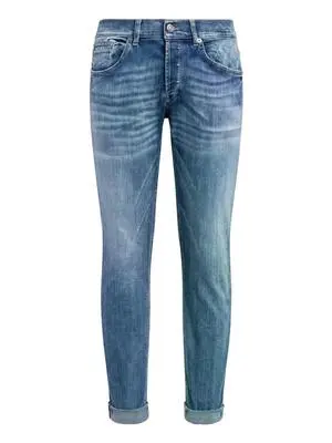 DONDUP George Faded-effect Whiskered Jeans - Blue