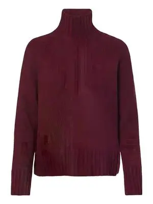 Max Mara Roll-neck Raglan-sleeve Sweater - Red
