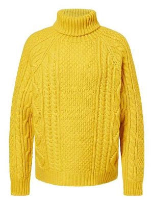 Max Mara Aran Knit Wool-blend Jumper - Yellow